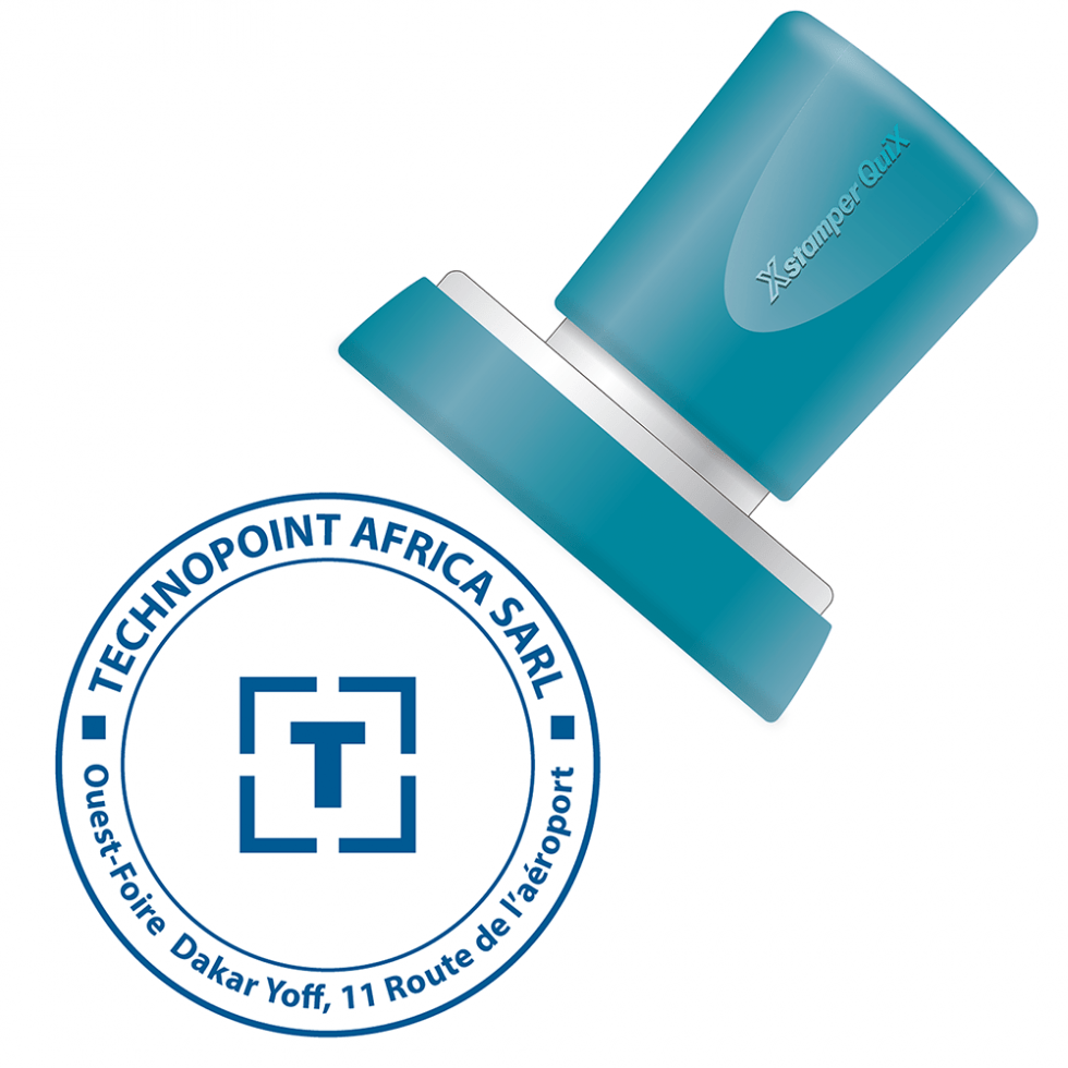 Cachet Rond / Tampon Express + Conception Graphique Offerte - Hakil ePrint